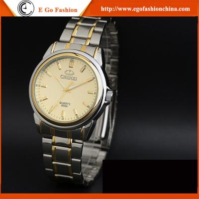 China 005A Fashion Jewelry Watches for Man Stainless Steel Watch Quartz Analog Watch Gold Watch for sale