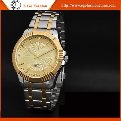 China Gold Plate Golden Watch Fashion Jewelry Watch Luxury Watches Man Stainless Steel Watch Men for sale