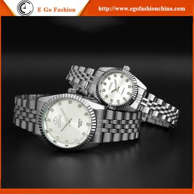 China 004A Couple Watch Pair Watches Man Woman Watch Ladies Watches Stainless Steel Watch New for sale