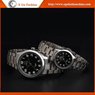 China 010A Couple Watch for Boy Girls Stainless Steel Watch Fashion Business Watch Quartz Watch for sale