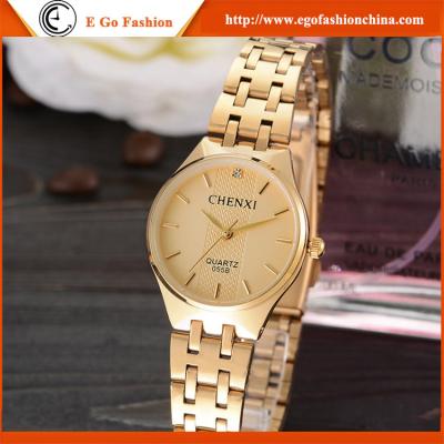China Luxury Gold Watch for Woman Stainless Steel Watch Quartz Analog Watch Couple Watches Women for sale