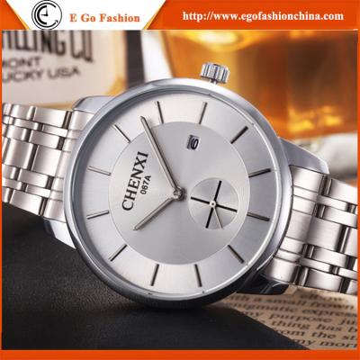 China 067AS Black White Classic Watch Business Watches for Man Stainless Steel Band Quartz Watch for sale