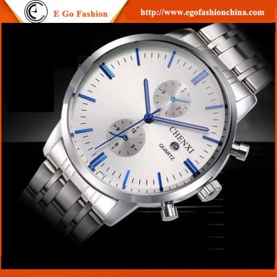 China 071A Fashion Watches for Man Stainless Steel Watch Casual Watches Men 2 Dials Retro Watch for sale