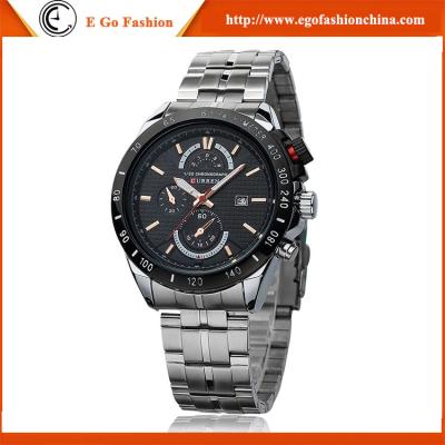 China CURREN Watch for Man Men's Watch Quartz Watch Full Stainless Steel Watch Big Dial Watch for sale