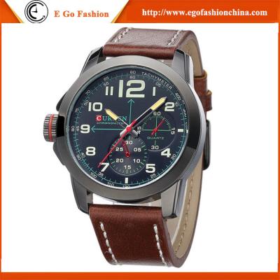 China Fashion Jewelry Watch Wholesale Watches Man Genuine Leather Watch Sport Watch CURREN Watch for sale