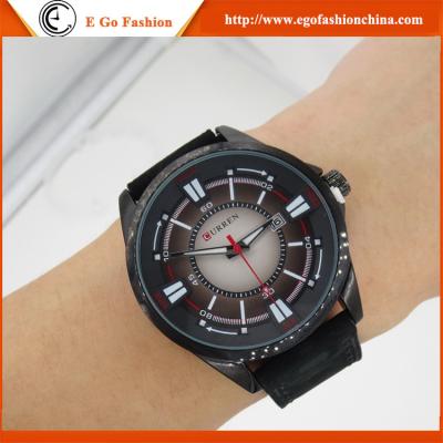 China Timepieces Quartz Analog Watch China Watch Wholesale Branding Watches CURREN Leather Watch for sale