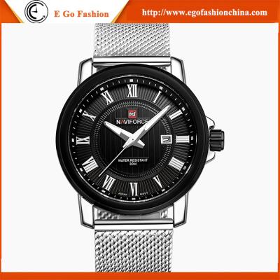 China Naviforce Watch 905201 Full Stainless Steel Top Brand Watch Man Mens Quartz Watch Vintage for sale
