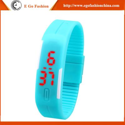 China LED Sports Watch Quartz Watch Casual Watch Silicone Strap Candy Color OEM Watches Unisex for sale