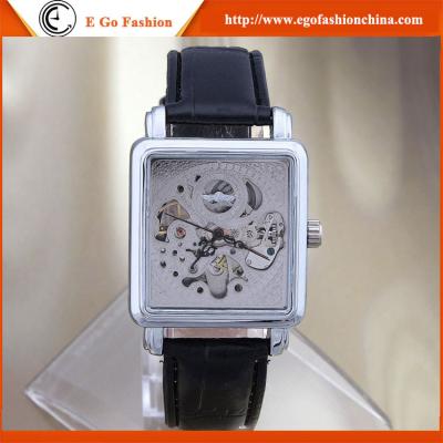 China WN15 Winner Watches Square Dial Hollow Out Dials Watches Man Mechanical Watch Trendy Watch for sale