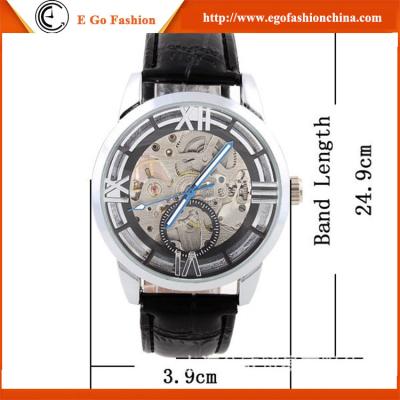 China WN24 Winner Watches Mechanical Watch Quality Men's Watch Stainless Steel Leather Watch Man for sale