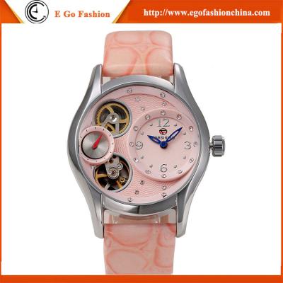 China WN27 Pink White Blue Black Forsing Watches for Lady Unisex Watch Mechanical Leather Watch for sale