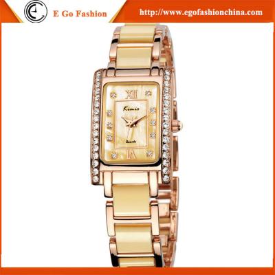 China KM12 Fashion Casual Luxury Women's Men Stainless Steel Band Quartz Analog Wrist Watch New for sale
