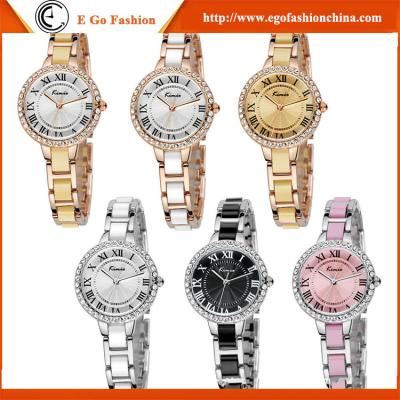 China KM18 Fashion Jewelry Wholesale Stainless Steel Luxury Woman Watch Rhinestone Gift Watches for sale