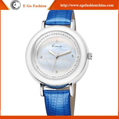 China KM19 New Fashion Unisex Watch Leather Strap Casual Fashion Quartz Watch Kimio Spoort Watch for sale
