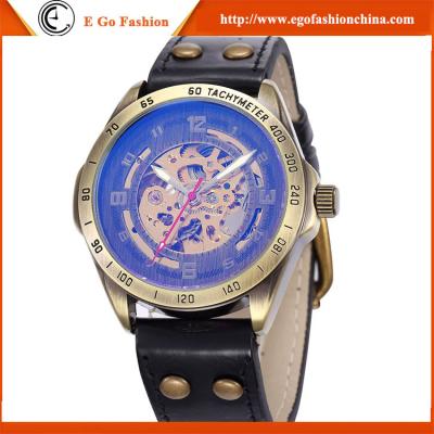 China SH19 Genuine Leather Watch Man Men's Watch Trendy Mechanical Watch Stainless Steel Watch for sale