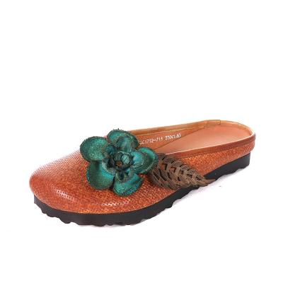 China S134 2020 manufacturers simple temperament fashion women's shoes spring and autumn pure color metal buckle leather handm for sale