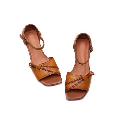 China S254 Sandals women 2020 new woven craftsmanship wedge heel fashion women's shoes sandals wholesale for sale