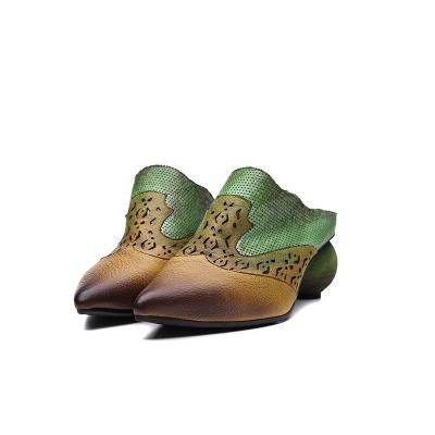 China S255 New fashion temperament women's heel shoes wild pointed sexy cool breathable mid-heel women's shoes for sale