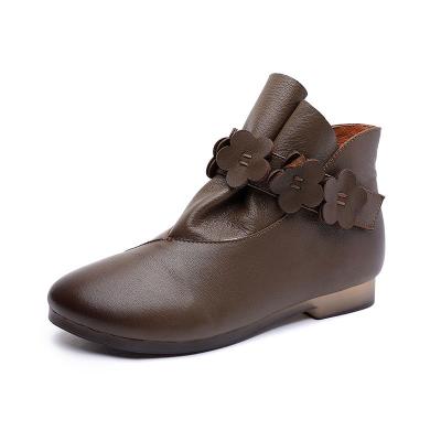 China S397 Leather Shoes Handmade Toe Layer Cowhide High Quality Women'S Shoes Custom Logo for sale