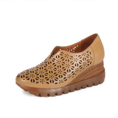 China S403 Leather Shoes Handmade Toe Layer Cowhide High Quality Women'S Shoes Custom Logo for sale