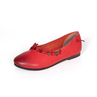 China S409 New Retro Stitching Woven Thick High-Heeled Leather Women'S Shoes, Simple And Elegant Style Shoes for sale