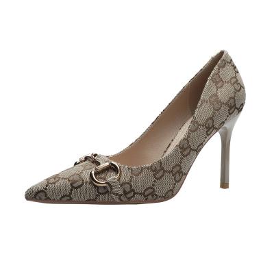 China 8666-9 Europe And The United States Sexy Pointed Shallow Mouth High Heels Net Celebrity Sexy Nightclub Was Thin Women'S for sale