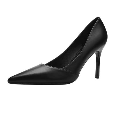 China 8666-13 Korean fashion pointed shallow mouth high heels nightclub thin sexy single shoes stiletto professional OL women' for sale