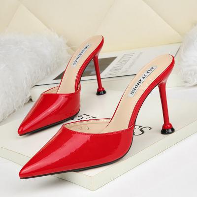China 6288-3 Europe And The United States Sexy Pointed Shallow Mouth High Heels Stiletto Thin Temperament Sandals Professional for sale