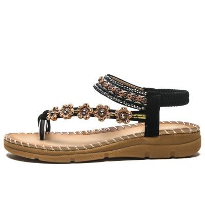 China BS132 Spring 2021 New Bohemian Ethnic Style Thick-Soled Sandals Female Comfortable Foreign Trade Amazon Cross Ebay Suppl for sale
