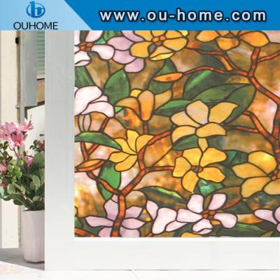 China H837 Static Cling Stained Glass Window Film window decoration for sale