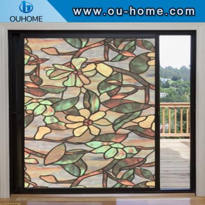China H836 Stati frosted decorative window film cellophane stained opaque bathroom glass window stickers for sale