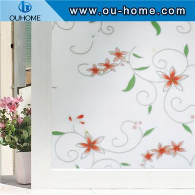 China H825 3D dyed decorative static glass window film for sale