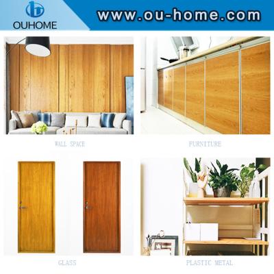 China PVC wood grain decoration film for sale