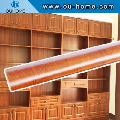 China Self Adhesive Paper Furniture Cupboard Floor Decoration PVC Wooden Grain Vinyl Film for sale