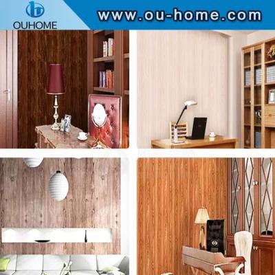 China Self adhesive PVC wood grain decorative film for sale