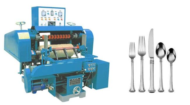 automatic cutlery polishing machine for spoons and forks