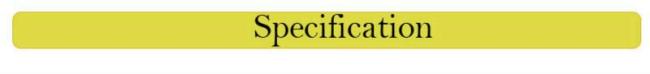 specification