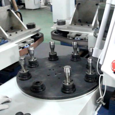China 3 grinding heads continuous automatic disc polishing machine wire drawing machine round product surface wire drawing for sale