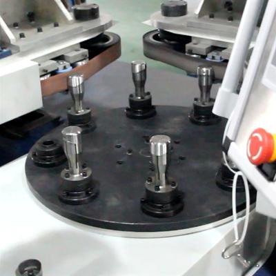 China 3 grinding heads continuous automatic disc polishing machine wire drawing machine round product surface wire drawing for sale