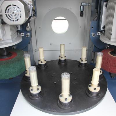 China 2 grinding head metal mirror buffing and finishing polishing machine automatic rotary table polishing machine for sale