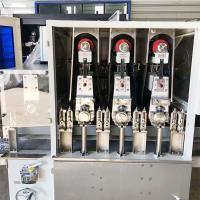 China Automatic Sheet Metal Deburring Polishing Machine Three Sand Belt One for sale