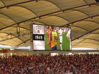 China Indoor P10 SMD LED Display Video Wall For Stadium , RGB LED Advertising Display Board for sale