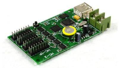 China Asynchronous HC-2 U-disk Full color LED Video Card 4*HUB75E Support 1/32 Scan LED Display,RGB LED Video Screen Controlle for sale