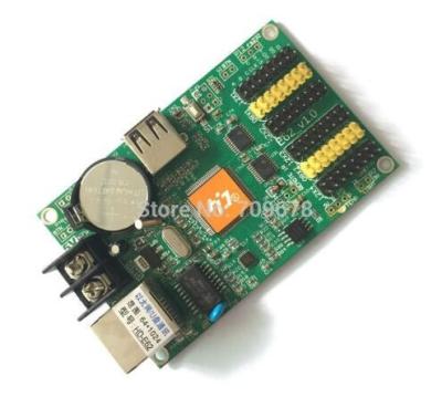 China HD-E62 USB-Disk & Ethernet Communication Ports Huidu P10 Monochrome LED Display Card for sale