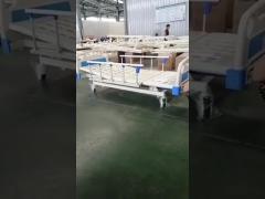 2000mm Length Homecare Manual Medical Beds With Dining Table Back lifting