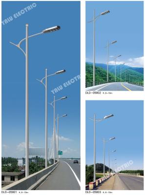 China 9M galvanized Taper seaside anti-corrosion outdoor stainless steel street lighting pole with 120W LED lamp for sale