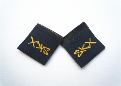 China De wasbare Markeringen van het Kledingsetiket/Maatkleding Geweven Groen Etiket Te koop