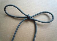 China Blue 3Mm Waxed Cotton Cords / Elastic Drawstring Cord Polyester for sale
