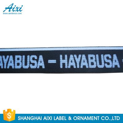 China O roupa interior dos homens impressos tecidos do logotipo do jacquard da fita faixa elástica elástica à venda