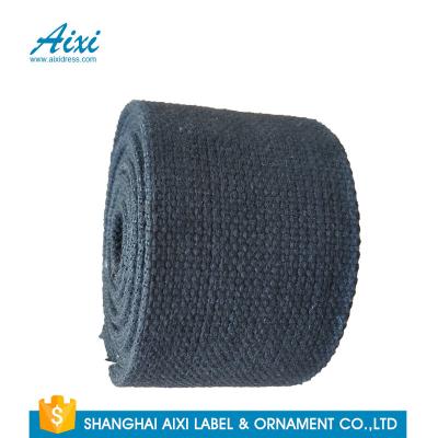 Cina Cinghie di stampa tessute della tessitura del cotone della cinghia 100% casuale nero del tessuto in vendita